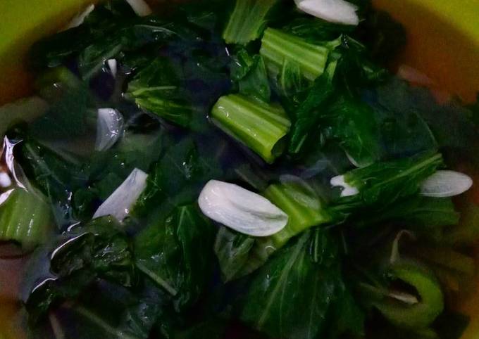 Resep Sayur Sawi Pahit Rebus oleh MRfamily's Kitchen - Cookpad