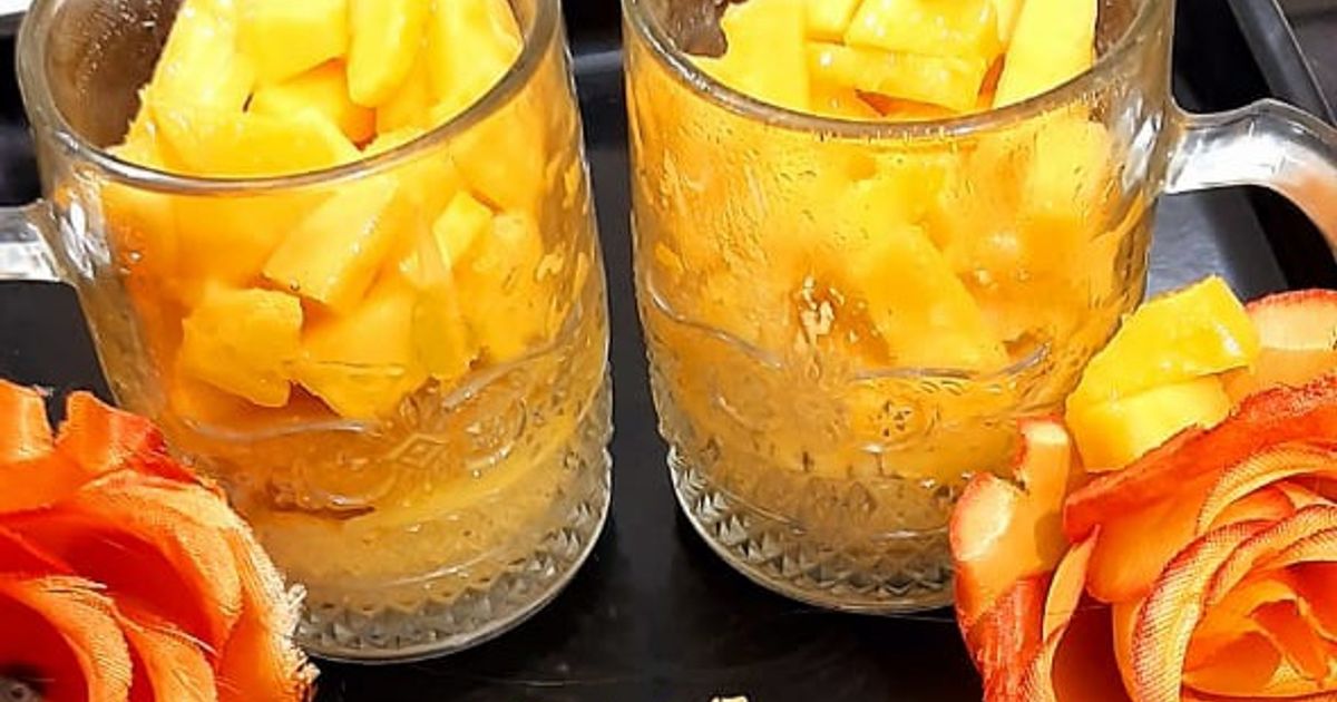Mango Mug Cake 🥭 Recipe by Mona Ali - Cookpad