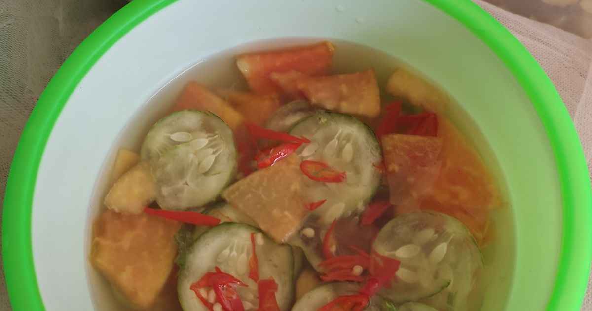 Resep Asinan Pepaya Timun oleh lina NH - Cookpad