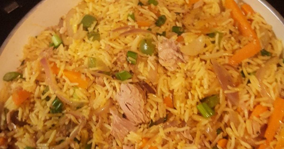 Arroz amarillo con vegetales - 156 recetas caseras- Cookpad