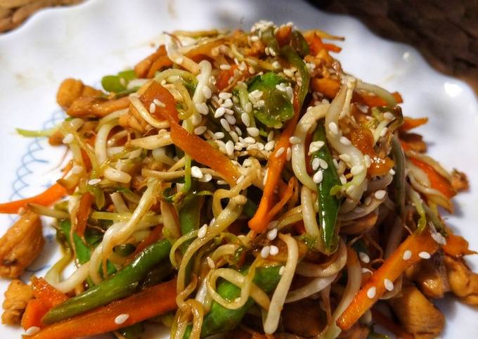 Resep Chicken & vegetables teppanyaki oleh Aurora Borealis - Cookpad