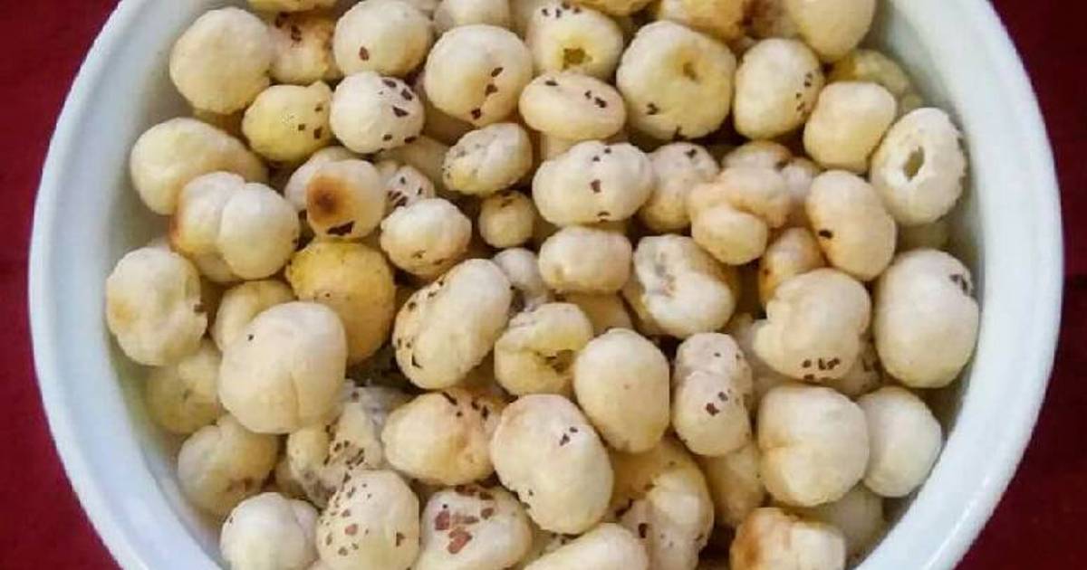 Roasted makhana / lotus seeds Recipe by Vanika Agrawal - Cookpad