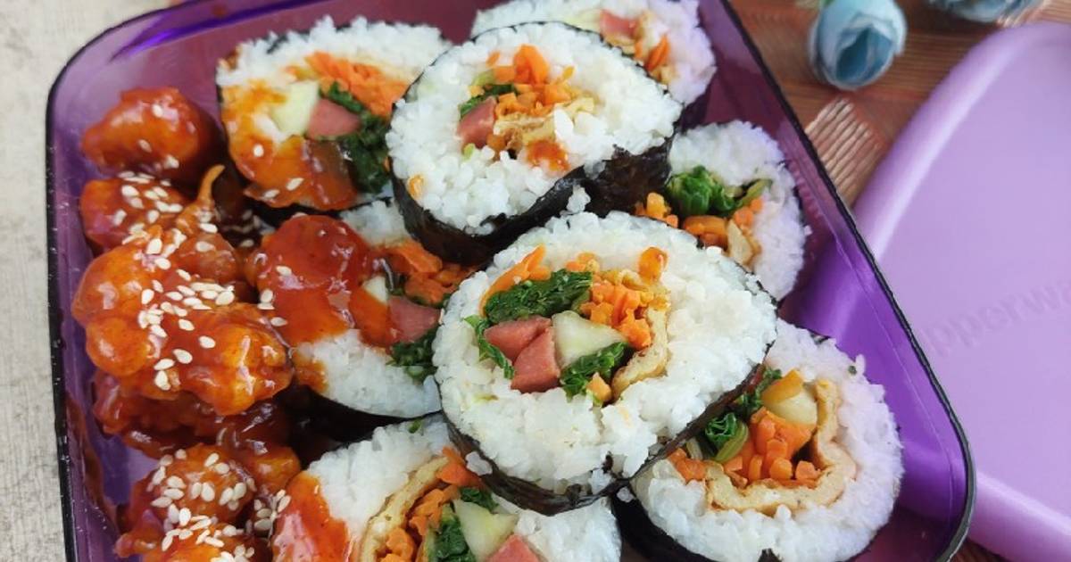 Resep Gimbab Sayur Simple oleh Lse Lusia - Cookpad