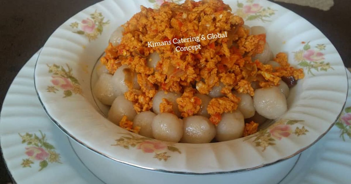 Dan'sululu With Egg Sauce Recipe by kimans Catering & Global Concept ...