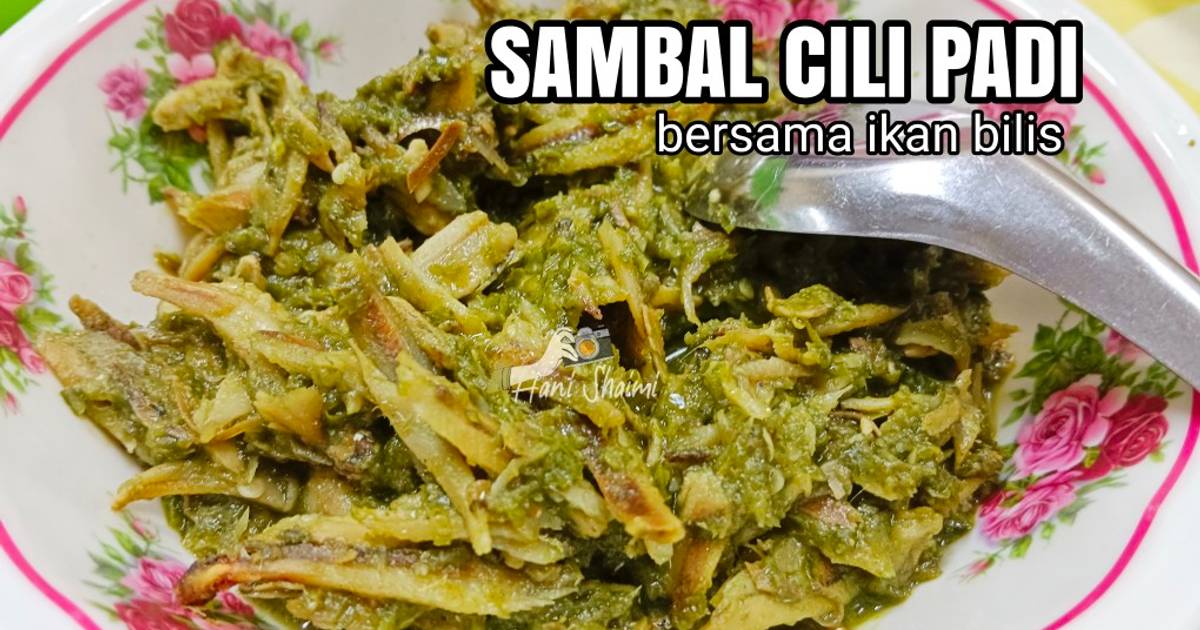 Resipi (15/12) Sambal cili padi bersama ikan bilis oleh Hani Shaimi ...