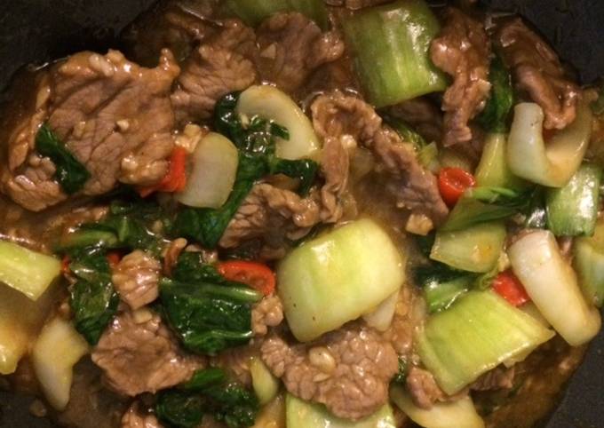 Resep Daging cah pok choy oleh Calsy - Cookpad