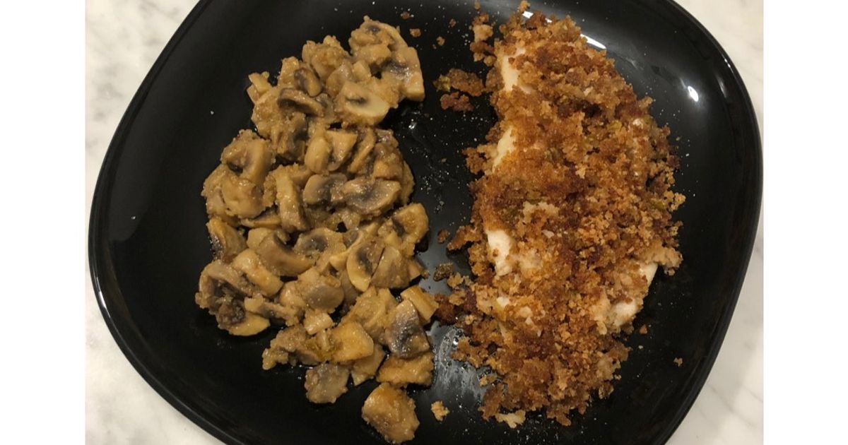 Ricetta Filetto Di Merluzzo Panato Con Champignon Sabbiati 🍄 di Giulia ...