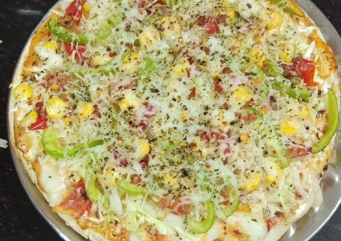Corn cheese pizza Recipe by Charmi Vala - Cookpad
