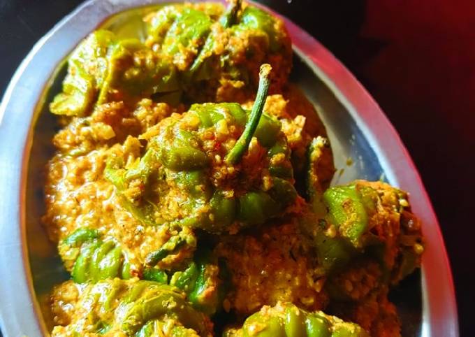 Stuffed Capsicum (Karnataka style) Recipe by Suchitra S(Radhika S ...