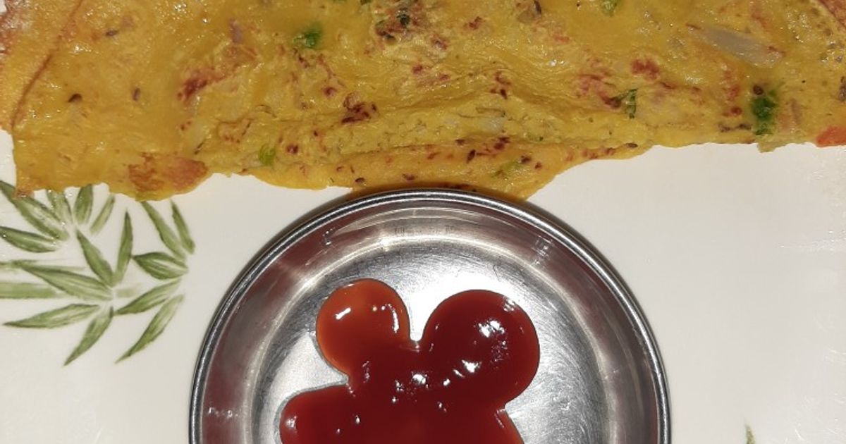 Mixed Flour Vegetable Chilla Recipe by Reema's Cozy Kitchen - Cookpad