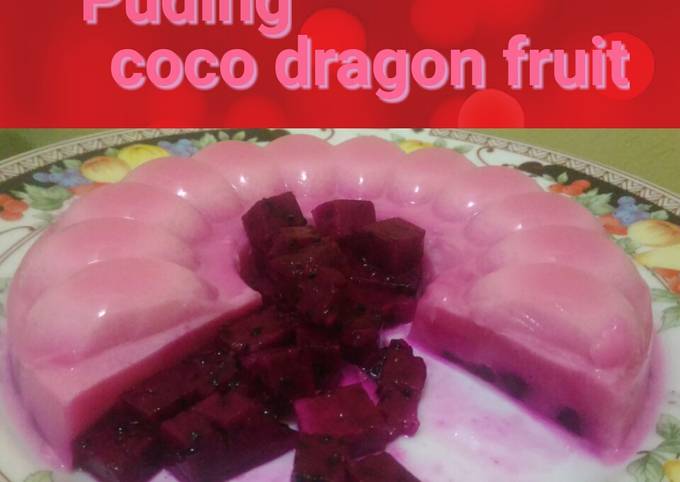 Resep Puding coco dragon fruit oleh berly muryanto - Cookpad