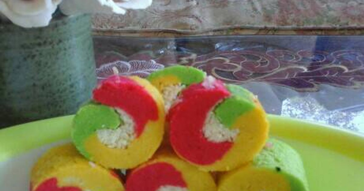 Resep rainbow gulung satu telur rumahan enak dan mudah - Cookpad