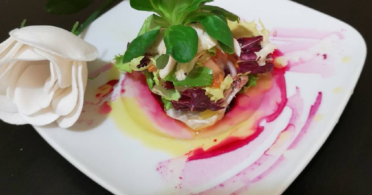 Ensalada de remolacha y pollo asado Receta de Manuel- Cookpad