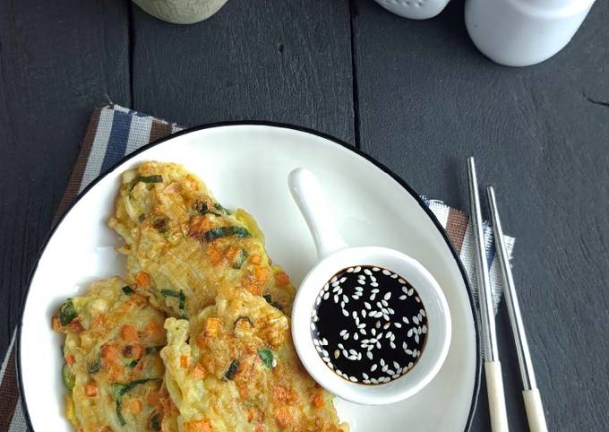 Resep Paeng-ee Beoseot Jeon, 팽이버섯전 (Korean Enoki Mushroom Pancake) oleh ...