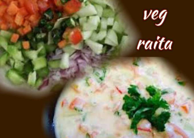 Mix veg raita Recipe by DrKhushboo Bansal - Cookpad