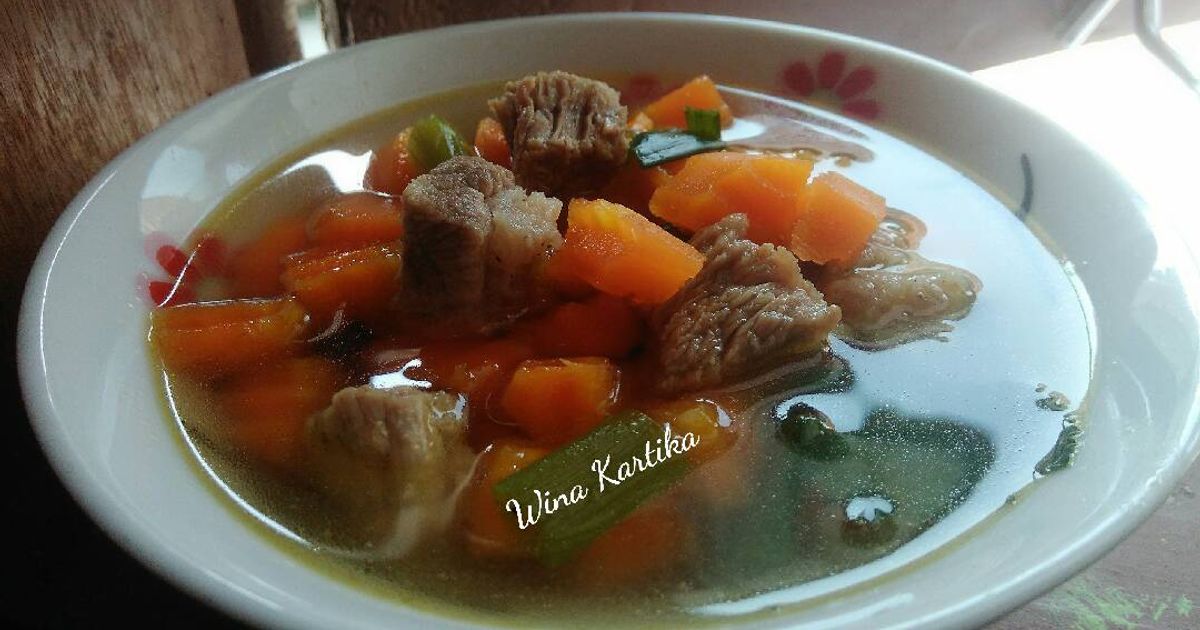 Resep Sup Daging Wortel Simple #Kita Berbagi oleh Wina Kartika - Cookpad