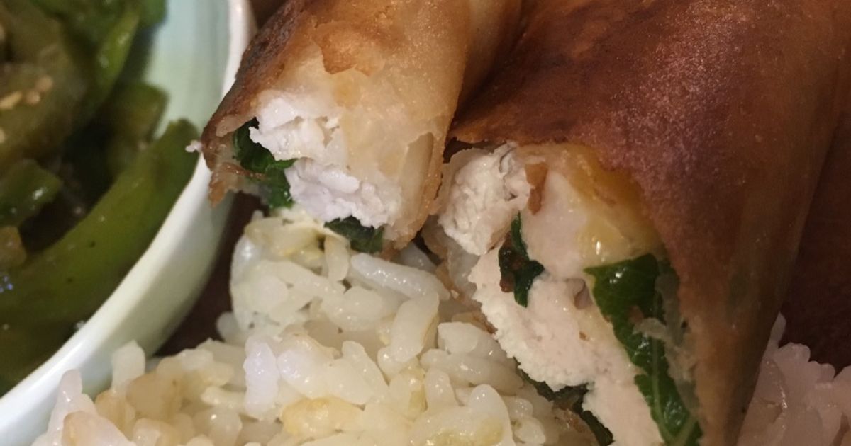 Spring Rolls (Shiso + Umeboshi + Sea Weed) Recipe by Japanese cooking ...