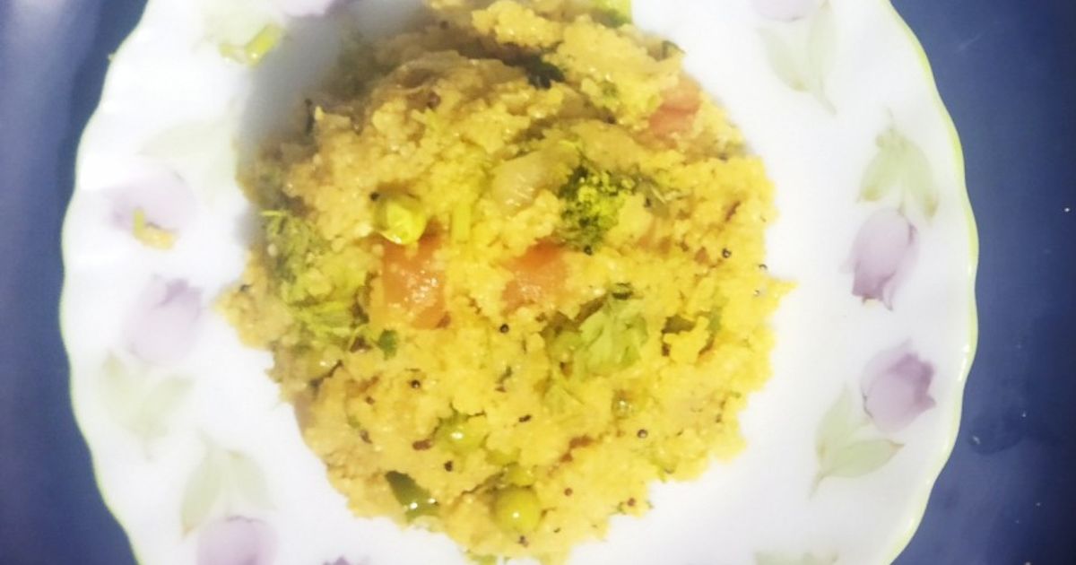 Broken Wheat Flour Upma Recipe by Nutan Shah - Cookpad