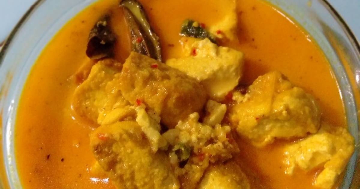 Resep Sayur tahu santan oleh Cucu Nurhasanah - Cookpad