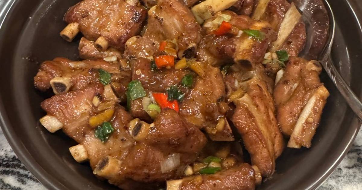 Resep Sweet & Spicy Pork Ribs oleh Siemega - Cookpad