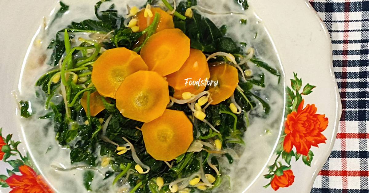 Resep Bobor Bayam Wortel Tauge oleh Imas Widowati - Cookpad