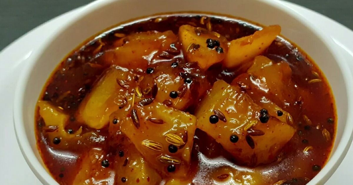 Nayana Pandya દ્વારા રેસીપી ગોળ કેરીનું અથાણું (Gol Keri Athanu Recipe ...