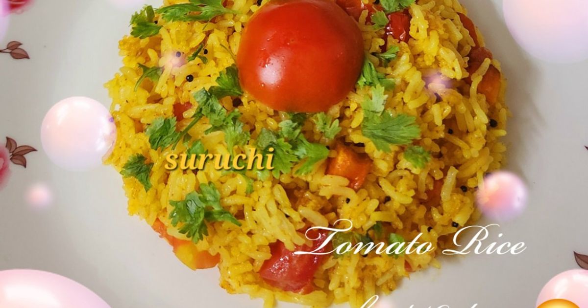 Tomato Rice For Kids Recipe by Suruchi (Dr. Ruchi Sharma) - Cookpad