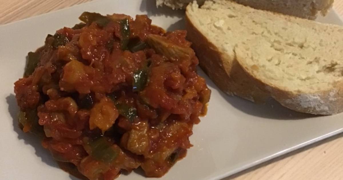 Frito de magra con tomate 🍅 Receta de Amanda Perez 🧁- Cookpad