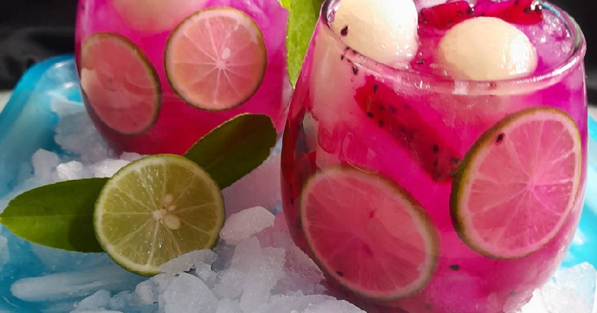 Resep Es Rambutan Buah Naga oleh Dapur Shofia_Rafa - Cookpad