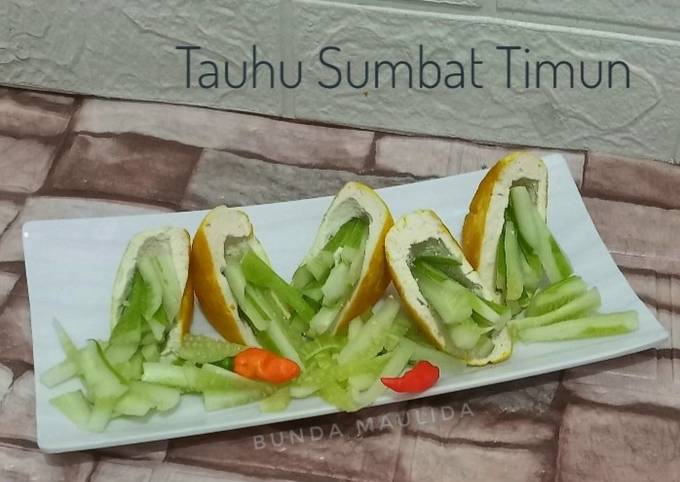 Resep Tauhu sumbat timun oleh Bunda Maulida - Cookpad