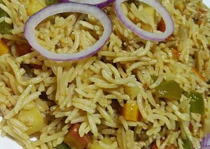 Sabzi pulao #cookpadapp Recipe by Saima Sameer Ali - Cookpad