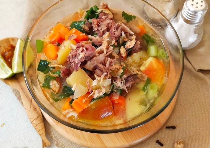 Resep 39. Sop Iga Sapi "Kuah Lekoh" oleh Beckty zAzg's Kitchen - Cookpad