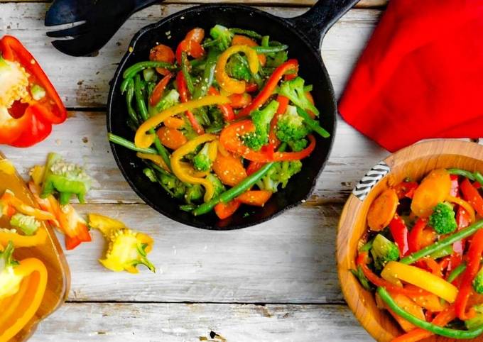 Stir fry mixed vegetables Recipe by Eunyaki Craft - Cookpad