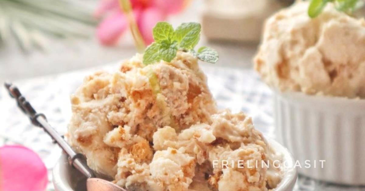 Resep Es Cream Teh Tarik dg Biscuit Crumbs oleh Frielingga Sit - Cookpad