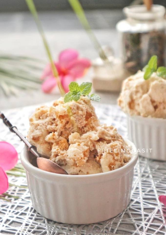 Resep Es Cream Teh Tarik dg Biscuit Crumbs oleh Frielingga Sit - Cookpad