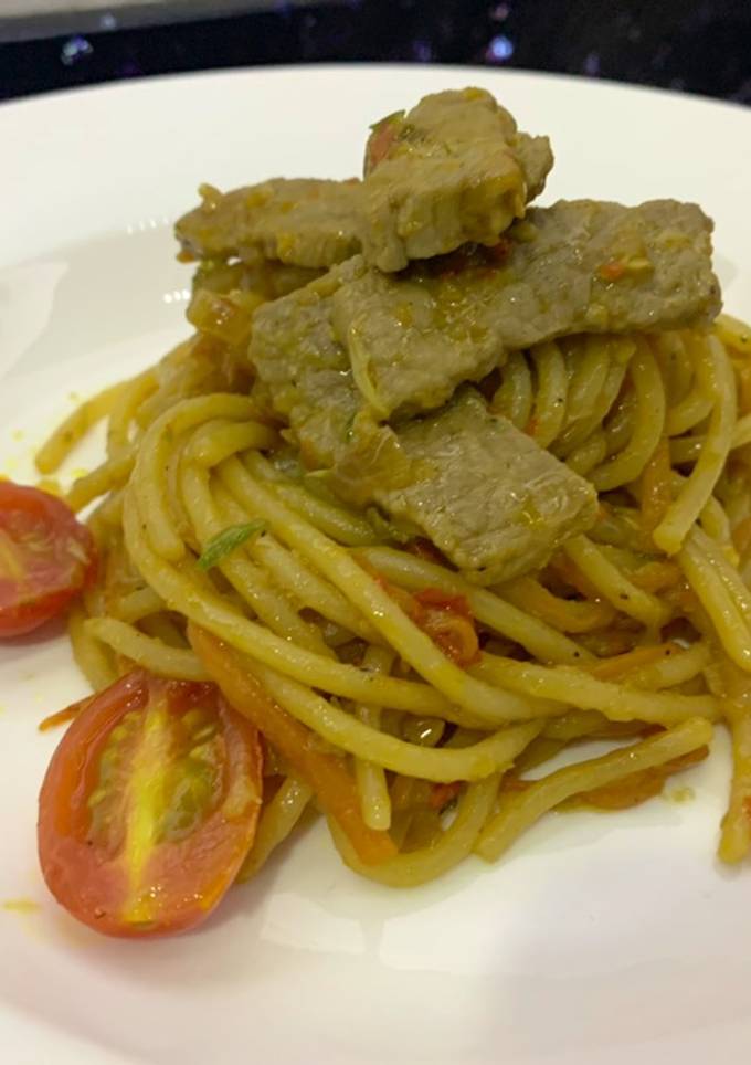 Resipi RiQ’s Fusion : Spaghetti Goreng Kampung oleh ERIQ - Cookpad
