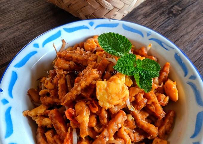 Resep Tumis 3T (Taoge Tempe Telor) oleh Resintaw - Cookpad