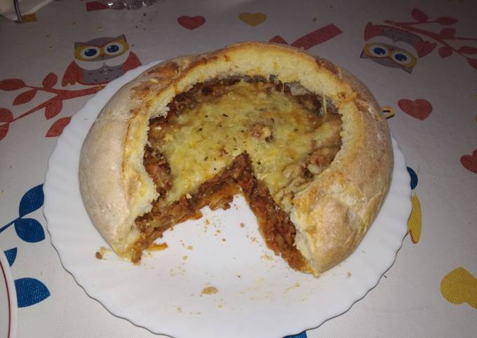 Pan relleno Receta de Angeles Iniesta- Cookpad