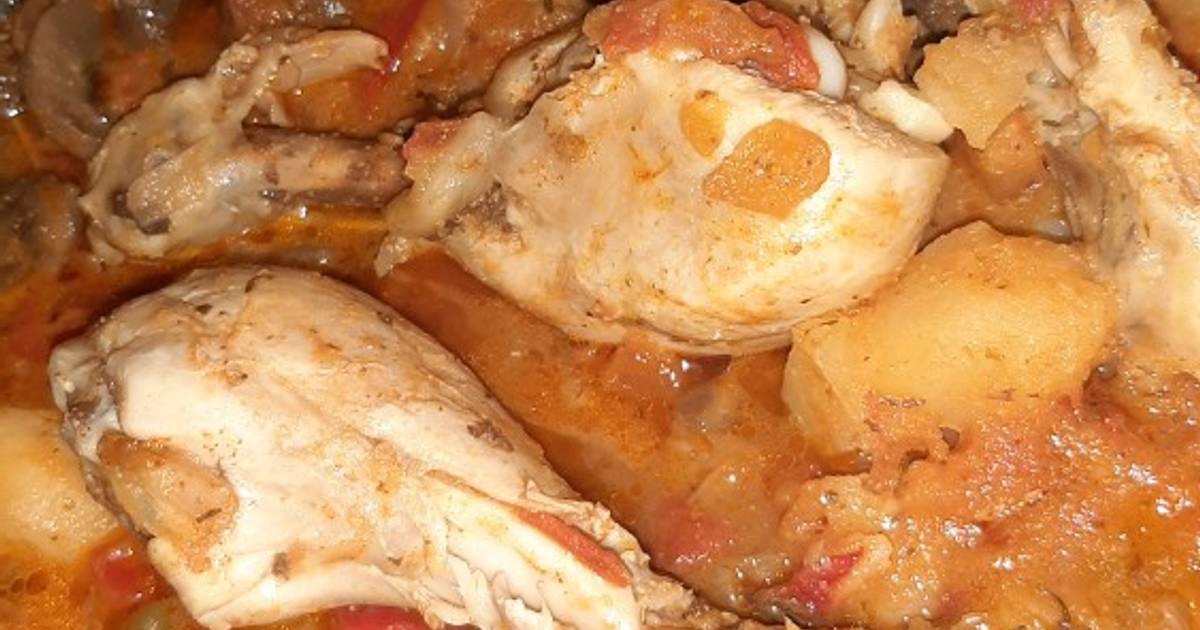 Pollo al champiñón con papas - 265 recetas caseras- Cookpad