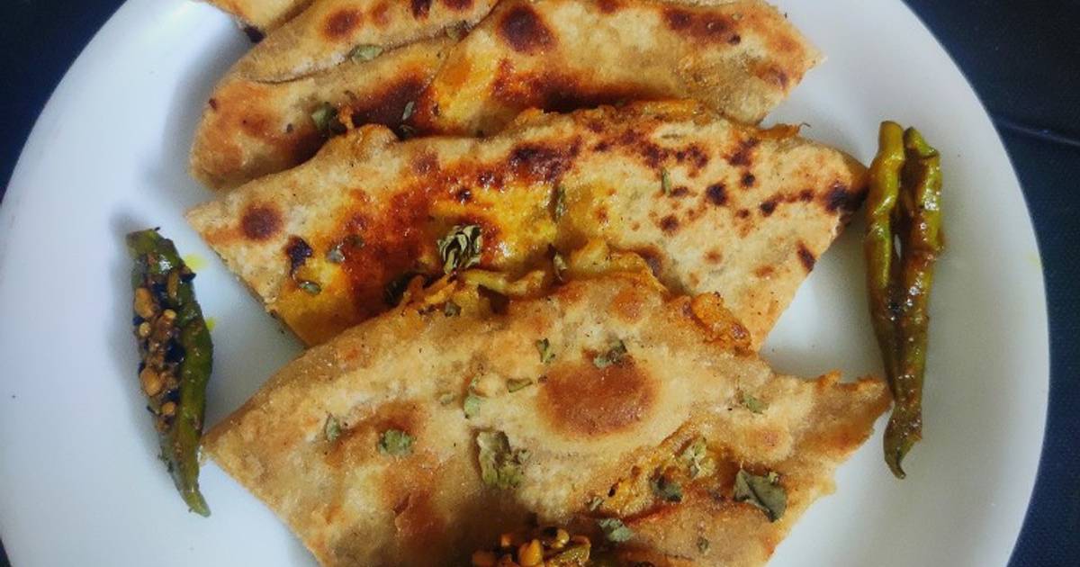 मिक्स सब्ज़ी पराठा (Mix sabzi paratha recipe in hindi) रेसिपी बनाने की ...