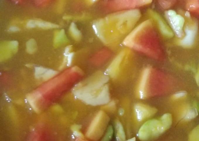 Resep Es Buah Orson (Syrup Squash delight) oleh Melissa - Cookpad