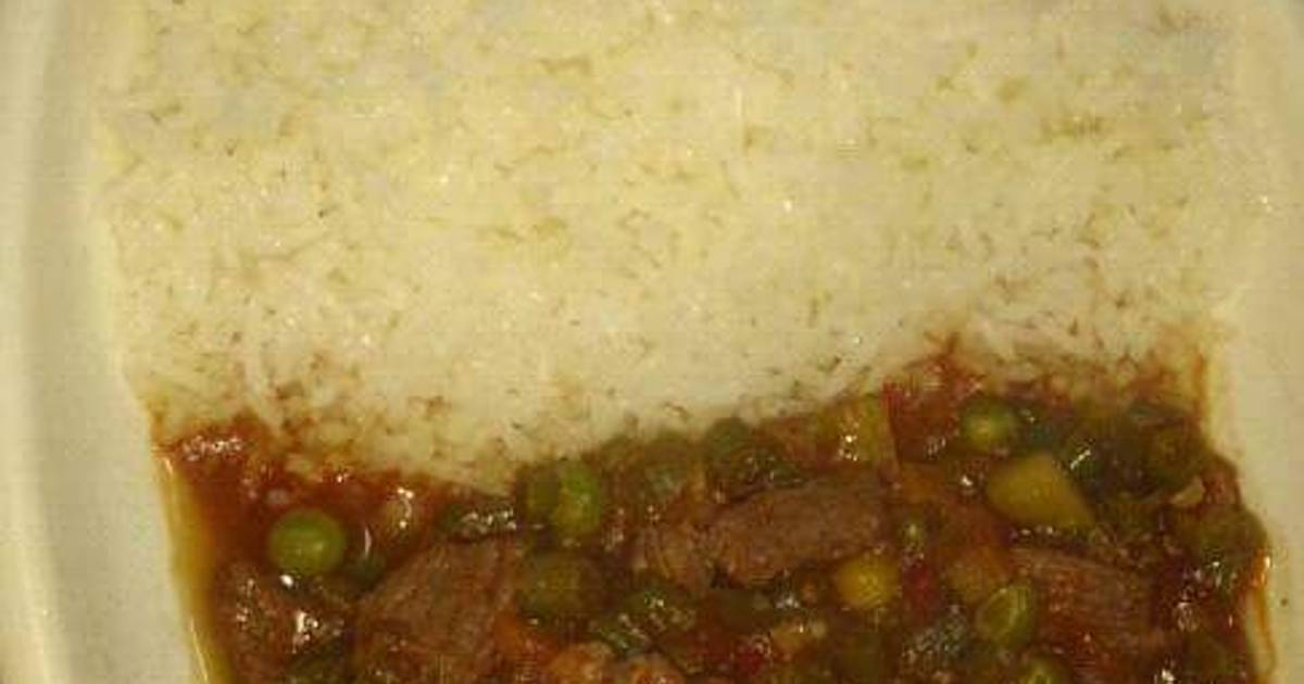 Rice with Beef stew Recipe by Megline Adhiambo - Cookpad