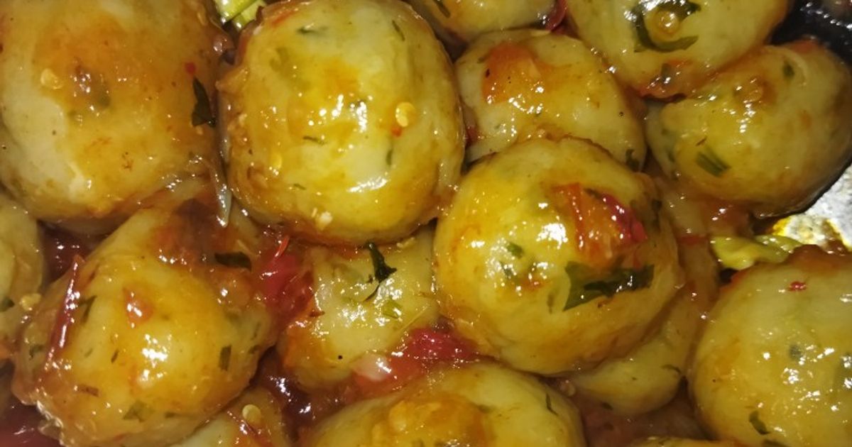 Resep Cilok Mercon Isi Telur Puyuh oleh ersha yolanda - Cookpad