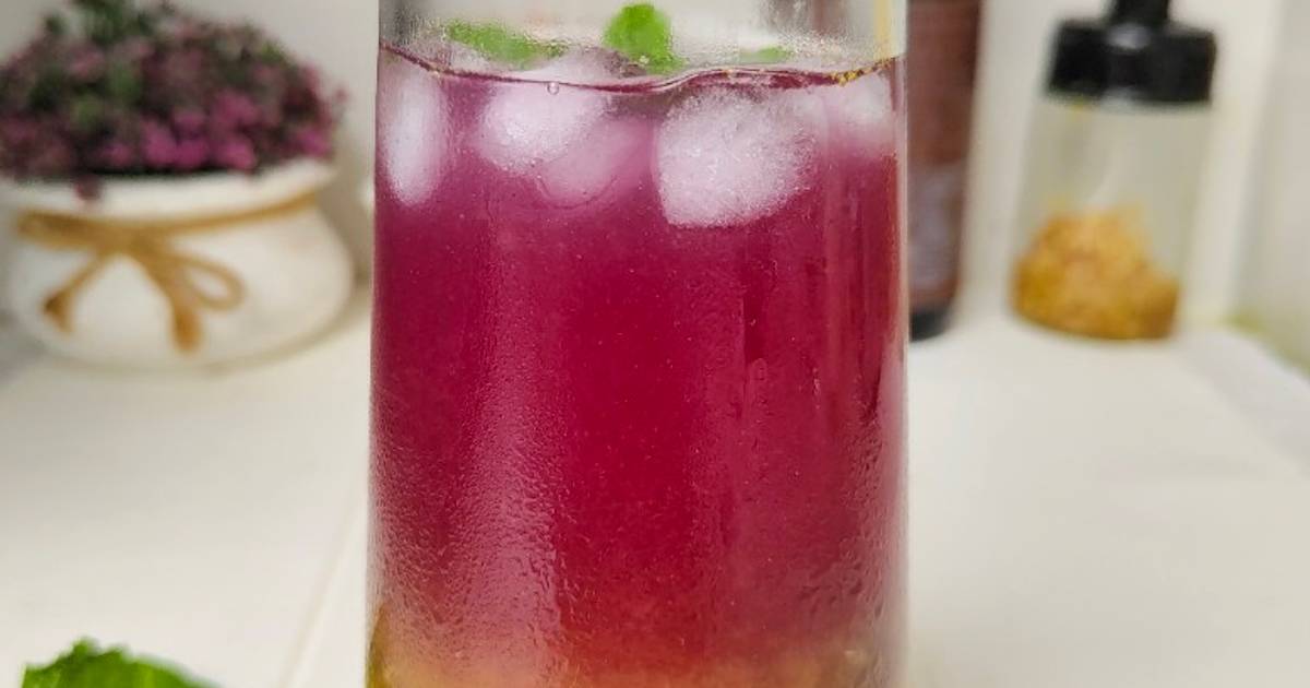 Resep Es Bunga Telang Jeruk oleh fransiska arie - Cookpad