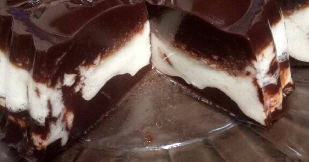 Resep Puding Marmer (Keju Cokelat) 😂 oleh olivias4727 - Cookpad