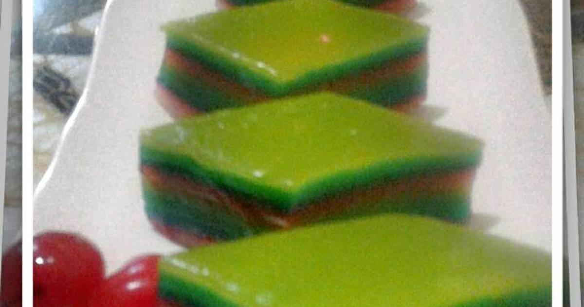 Resep Lapis Sagu Aneka warna oleh Rini Julia - Cookpad