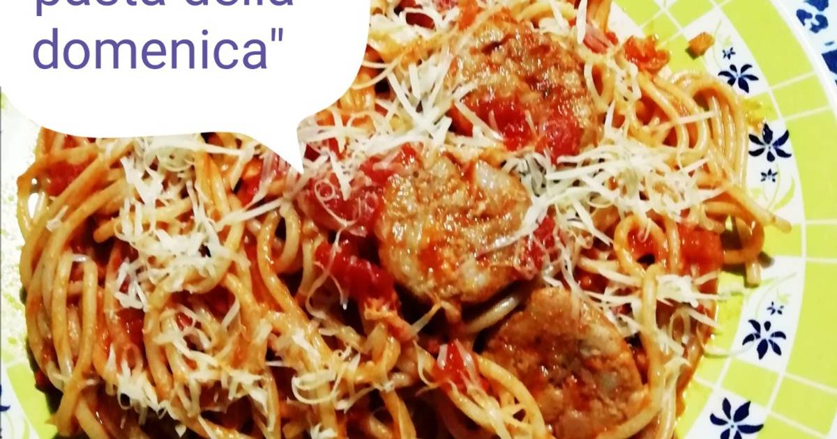 Spaghetti con tuco y chorizo della Nonna Receta de Patricia Copello ...