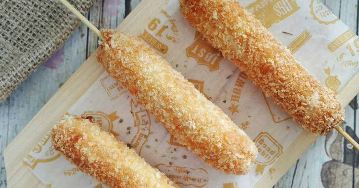 Resep Corn Dog Roti Tawar oleh Renny Mahlenny - Cookpad
