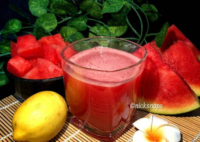 Resep Watermelon with Lemon Juice oleh Enik Sulistyawati - Cookpad