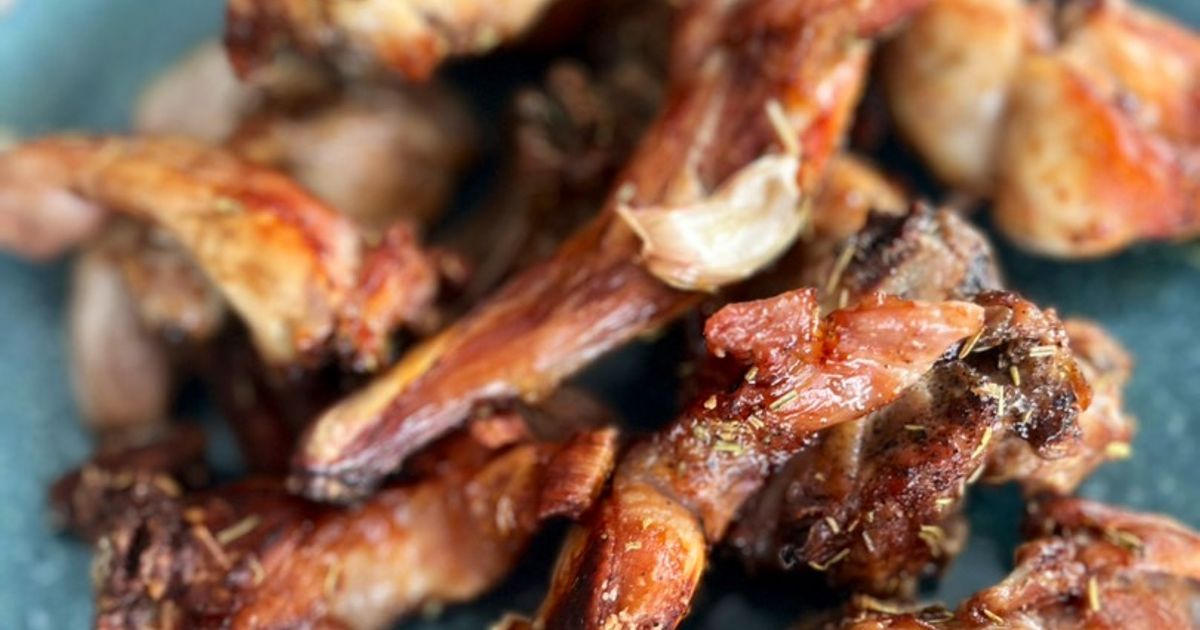 Conejo Frito Al Ajillo En Airfryer Receta de Marieta - Cookpad